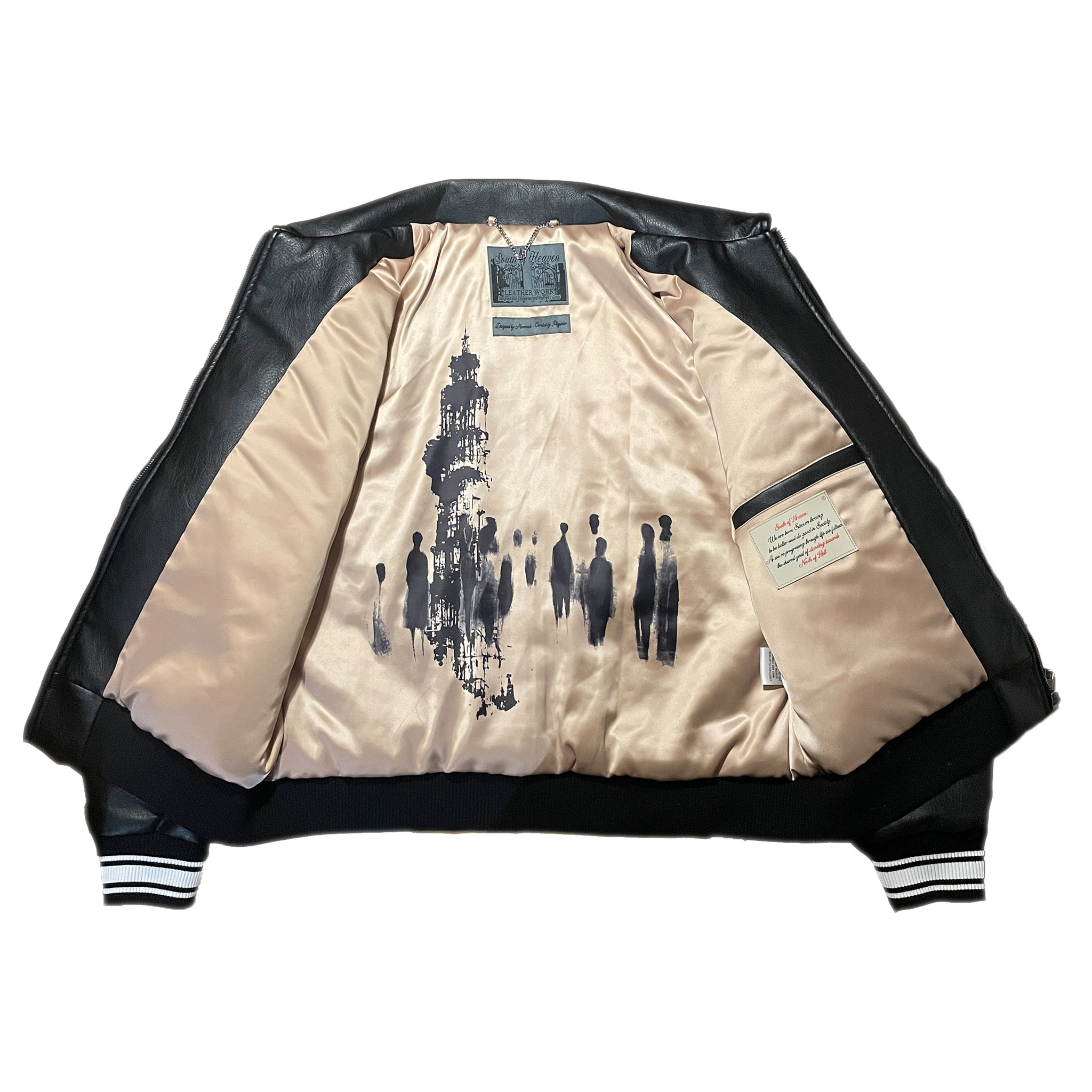 NORTH OF HELL - Vegan Leather Jacket – SOUTH OF HEAVEN®